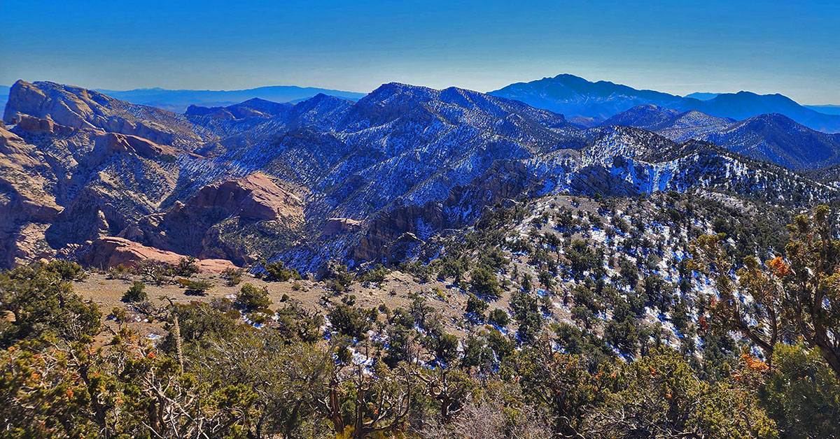 Upper Crest Ridgeline, Rainbow Mts NV | Las Vegas Area Trails