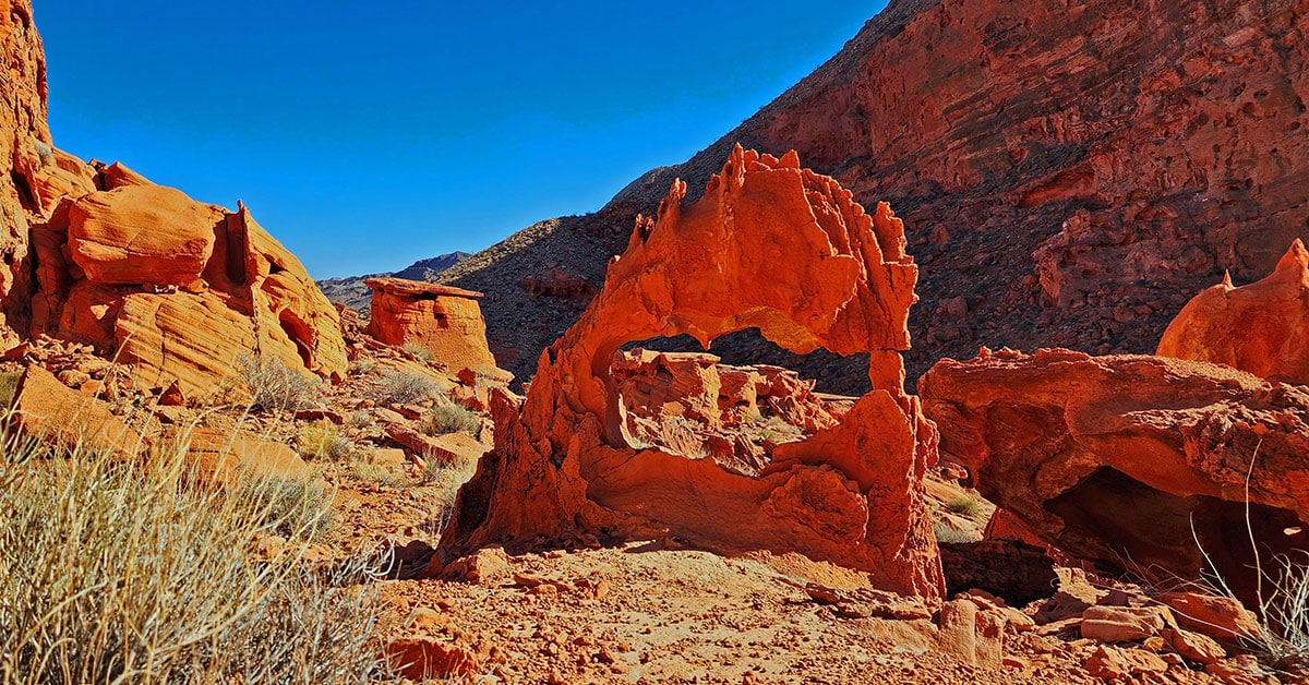 Bowl of Fire SE Detail | Lake Mead NRA, Nevada | Las Vegas Area Trails