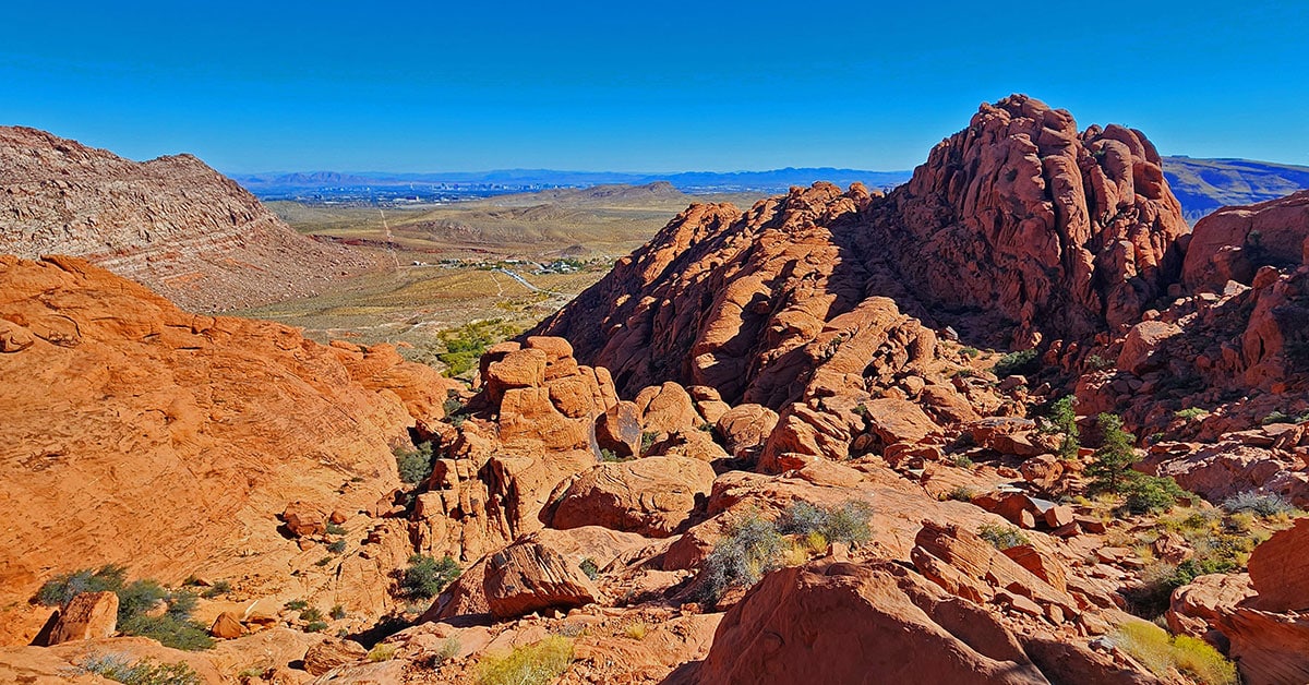 Calico Tanks from Guardian Angel Pass | Red Rock Canyon, NV | Las Vegas ...