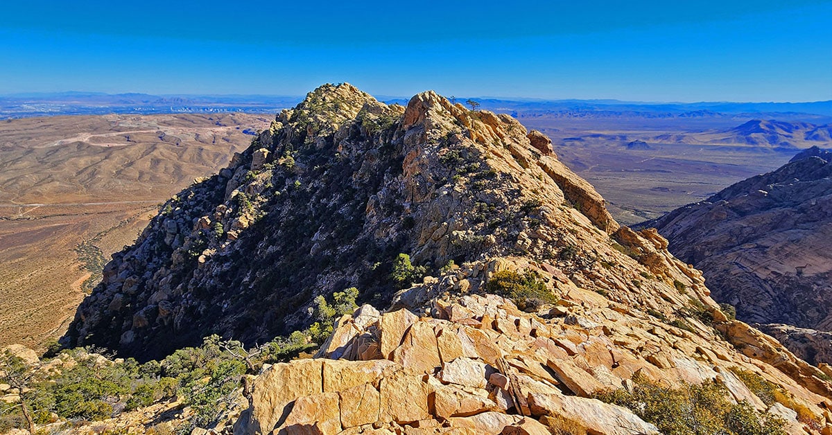 Indecision Peak West Base from Lovell Canyon, Nevada | Las Vegas Area ...
